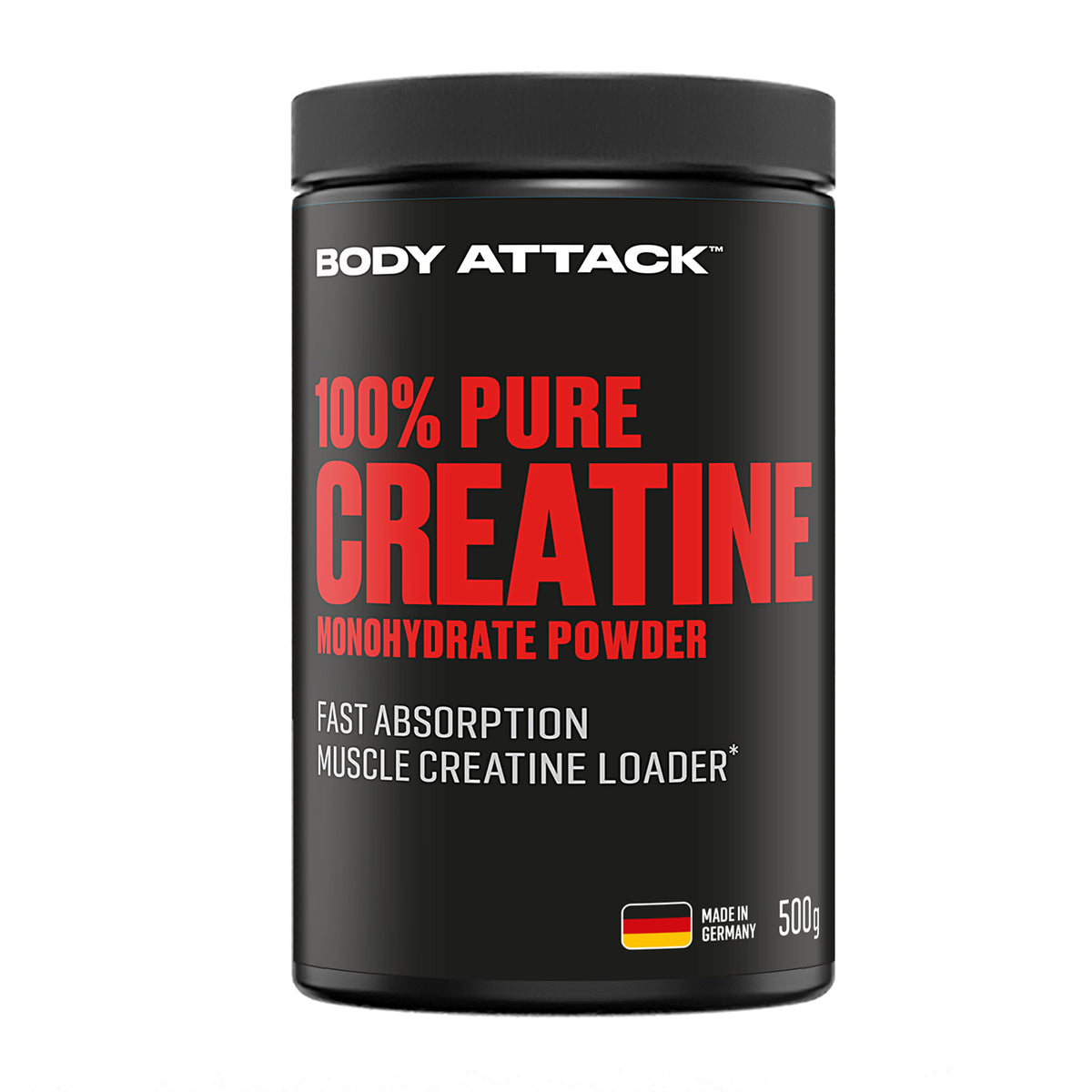 Body Attack - 100% Pure Creatine (500 G) - Eliwellnutrition.com